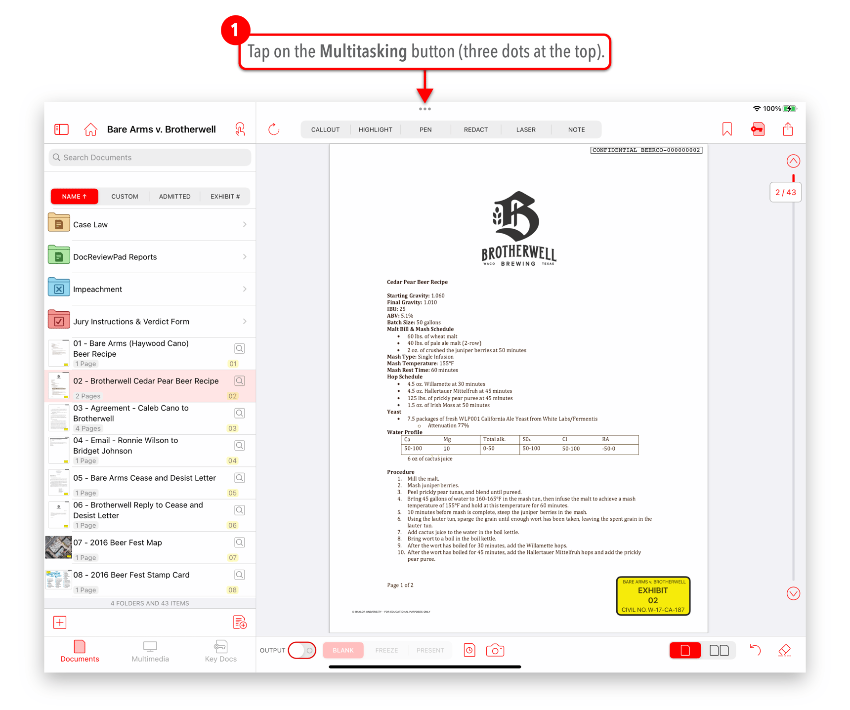 How do I use Multitasking and Split View with the LIT SUITE apps?